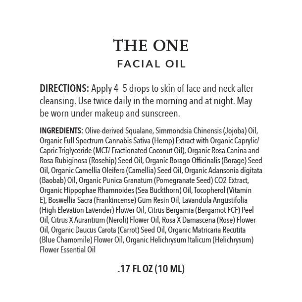 The One Facial Oil | Godtliv